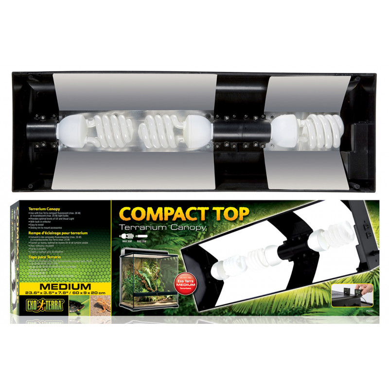 Exo Terra Compact Top, 60cm - gaismeklis terārijam
